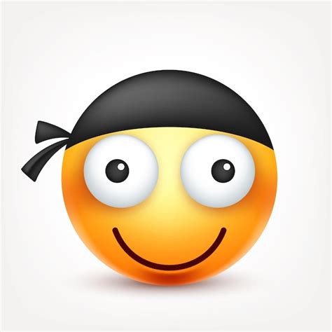 감정과 함께 노란색 얼굴의 이모지 현실적인 이모지 슬픈 또는 행복한 분노 이모티콘 분위기 만화 캐릭터 프리미엄 벡터