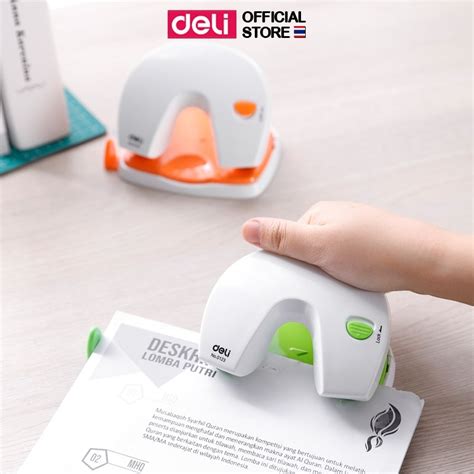 Deli 0123 Punch เครื่องเจาะรูกระดาษ 2 รู แพ็ค 1 ชิ้น Shopee Thailand
