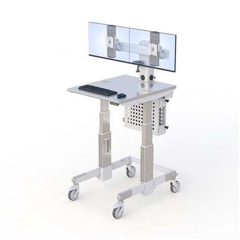 Hospital Cleanroom Computer Carts On Wheels By Afc