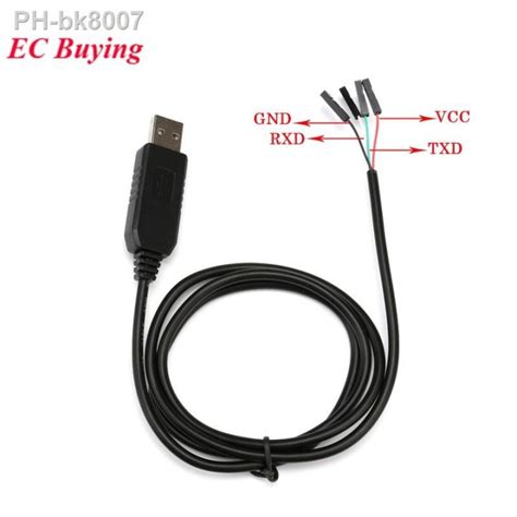 ☑ 1pcs Pl2303 Pl2303hx Usb To Uart Ttl Cable Module 4p 4 Pin Rs232 Converter Usb Support To Com