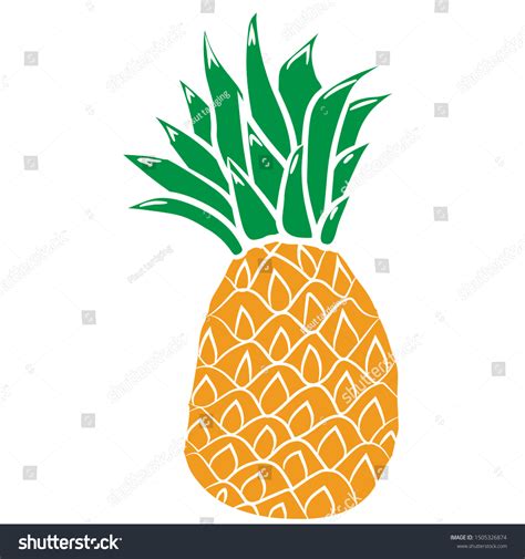 Pineapple Vector Graphic Clipart Design Stock Vector Royalty Free