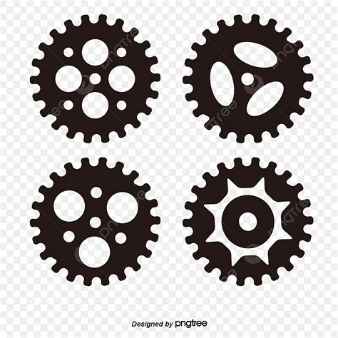 검은색 작은 톱니바퀴 기어 체인 체인 기어 Png 일러스트 및 Psd 이미지 무료 다운로드 Pngtree