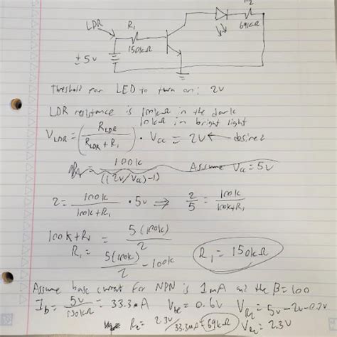Solved I Am Trying To Make A Light Dependant Resistor