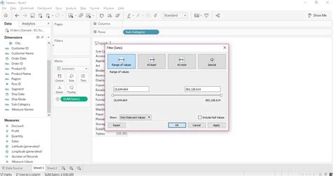 Tableau Filters Tutorial Prwatech