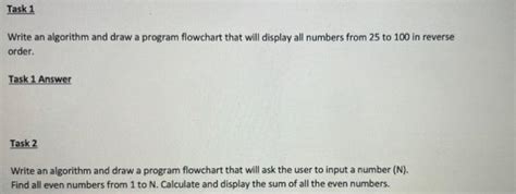 Solved Task 1 Write An Algorithm And Draw A Program
