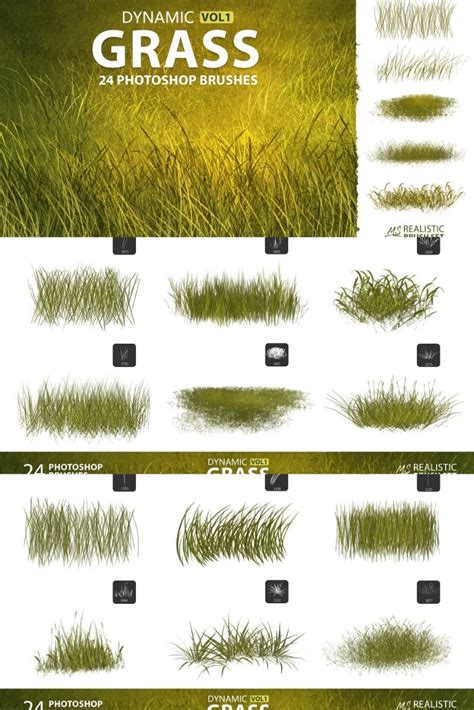 Artstation Grass Photoshop Brushes Ms Brushes Brushes Grass Photoshop Photoshop Grass