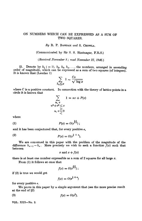 pdf on numbers which can be expressed as a sum of two squares