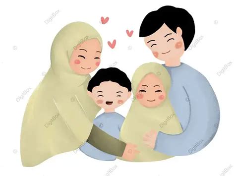 عکس یک خانواده 4 نفره کارتونی عکس نودی