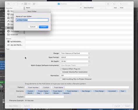how to export individual tracks in logic pro x for mixing