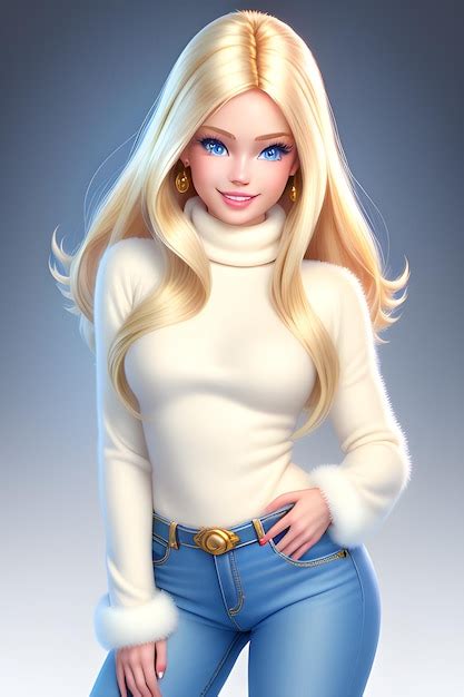 Premium Ai Image Barbie Girl