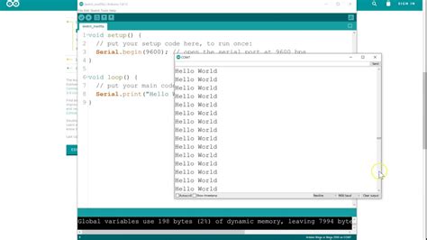Arduino Ide Serial Tutorial Youtube