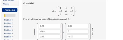 Solved Need Help Lin Alg