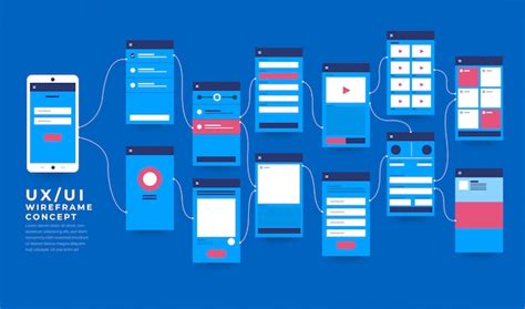 Premium Vector Ux Ui Flowchart S Mobile Application Concept Isometric Illustration
