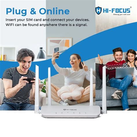 HI FOCUS LTE 4G ROUTER Support 5G Sim Upto 150 MBPS Speed Long Range Coverage 150 Mbps 4G