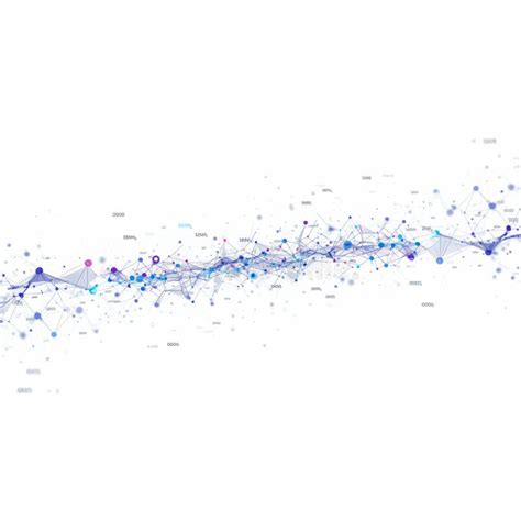 An Abstract Digital Visualization Featuring Interconnected Nodes And Lines Forming A Stock