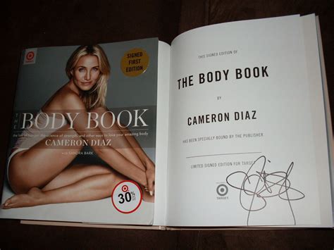Cameron Diaz Double Signed The Body Book 1st Print Hardcover Book