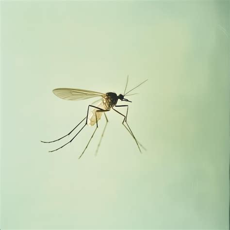 Common Insect In Light Green Background Premium Ai Generated Image