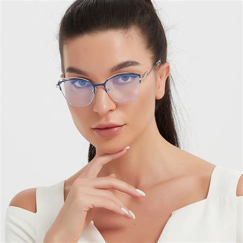 Badu Bg Рамка за очила против сини светлинни лъчи Дамски очила с котешки очи Маркови дизайнерски