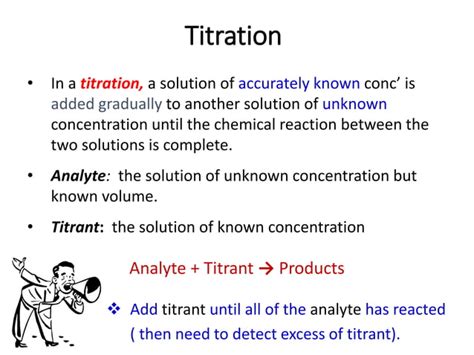 Chemistry Volumetric Analysis Titration Ppt