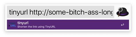 TinyURL Alfred Workflow Declaration Of VAR