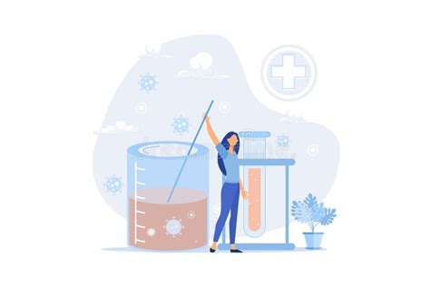 Laboratory Diagnostic Services Medical Tools Stock Vector