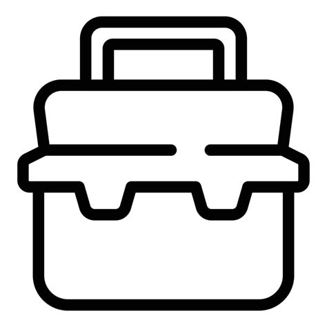Tool Case Icon Outline Vector Toolbox Repair 14932672 Vector Art At