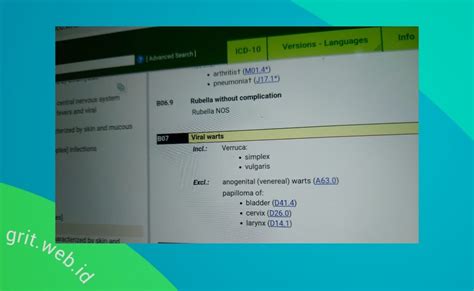 Veruka Vulgaris Icd 10 Komplek Dan Kode Viral Kutil Blog Rekam Medis