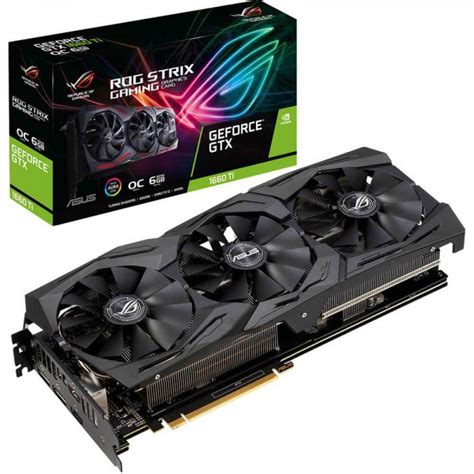 Asus Rog Strix Geforce Gtx 1660ti 6gb Ddr6 Oc Edition Gtx Strix 1660ti O6g Os Jordan