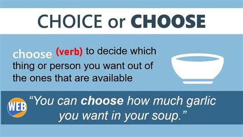 What S The Difference Between Choice And Choose