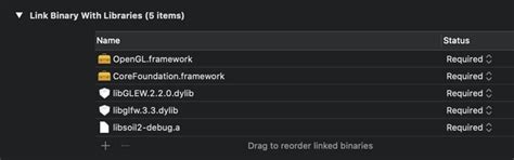 Opengl In C — Error Linking Glew And Glfw Using Xcode On Macos R