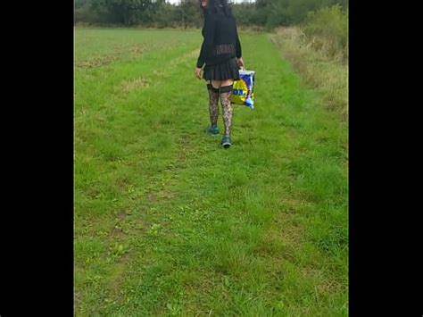 Crossdresser Walking In Public Nearly Gets Seen And Runs Away Xvideos Com