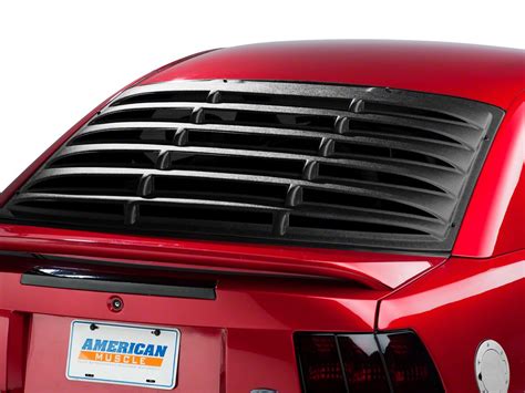 Speedform Mustang Rear Window Louvers Textured Abs 75001 94 04
