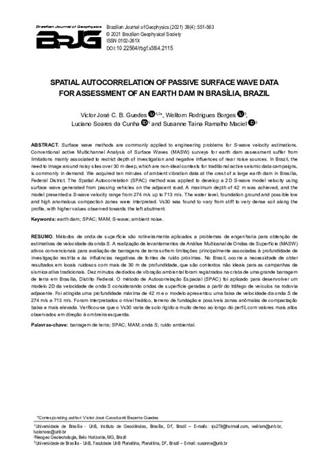 Pdf Spatial Autocorrelation Of Passive Surface Wave Data For