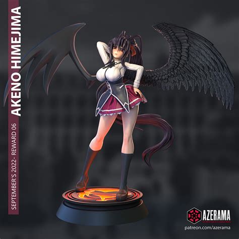 Artstation Akeno Himejima For 3d Printing