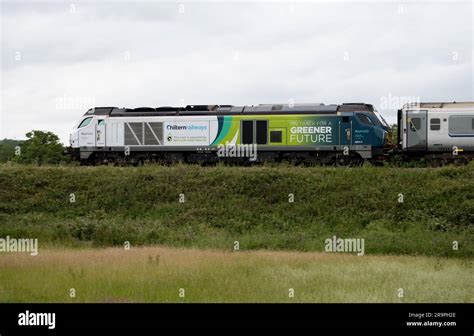 Chiltern Railways Class 68 Diesel Locomotive No 68014 Powered By Recycled Vegetable Oil Stock