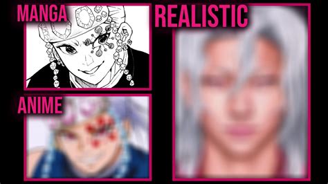 Drawing Uzui Tengen In 3 Styles [manga Anime And Realistic] Demon