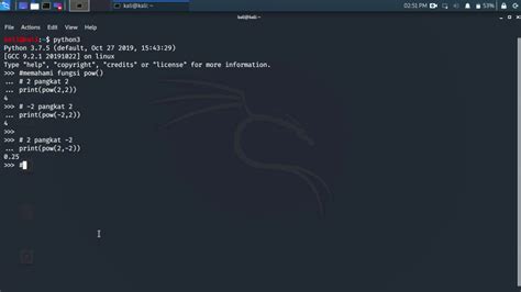 Pangkat Bilangan Dengan Fungsi Pow Tutorial Python Bahasa Indonesia Youtube