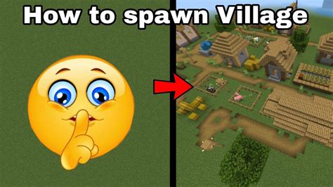 How To Spawn Village In Minecraft Pe Youtube