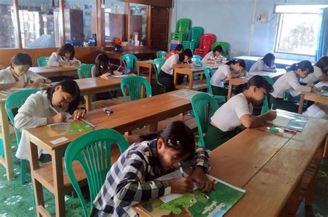 သရက်မြို့၌ ၁၀၃ နှစ်မြောက် အမျိုးသားအောင်ပွဲနေ့အထိမ်းအမှတ် အလယ်တန်းဆင့် စာစီစာကုံးပြိုင်ပွဲ ကျင