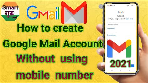 How To Create Google Mail Account Without Using Mobile Number In Mobile Phone Smart Guru YouTube