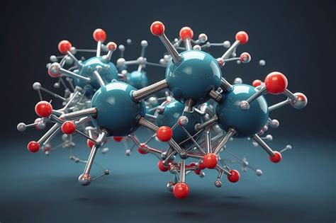 Molecule 3d Illustration Premium Ai Generated Image