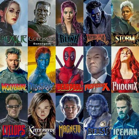 X Men List Of All Characters At Diana Longoria Blog