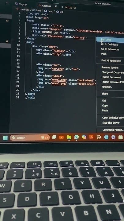 Animated Car🚗 🚗coding Viralvideo Programmingyoutubeshorts Sortsviralshortscreator