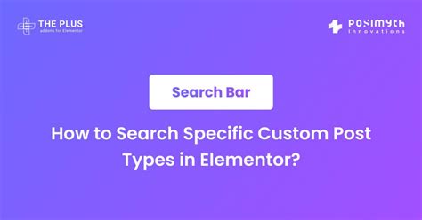 How To Search Specific Custom Post Types In Elementor The Plus