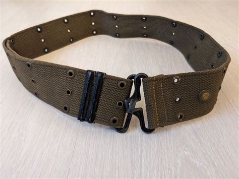 Us Army M 1936 Pistol Belt Ww2 Korean War Lieutenant Poilu