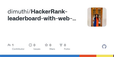 github dimuthi hackerrank leaderboard with web scraping front end
