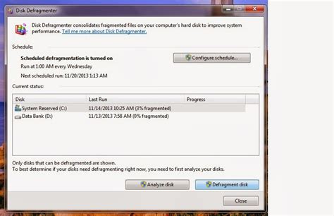 Samudra Tinta Cara Melakukan Defragment Disk Pada Windows 7