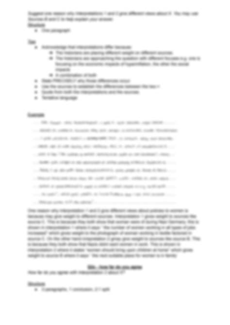 SOLUTION Edexcel Gcse History Exam Structure Paper Weimar And Nazi Germany Studypool