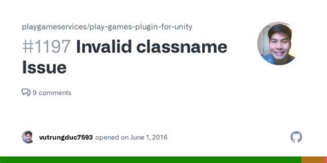 Invalid Classname Issue · Issue 1197 · Playgameservicesplay Games