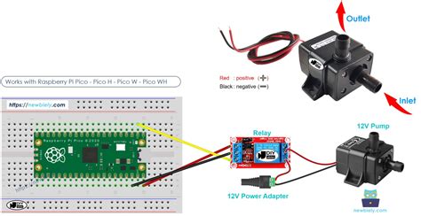 Raspberry Pi Pico Controls Pump Raspberry Pi Pico Tutorial